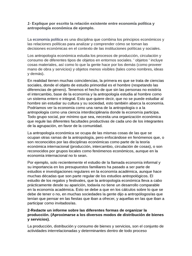 Tarea 5.1 Antrop... | PDF | Consumo (economía) | Bienes