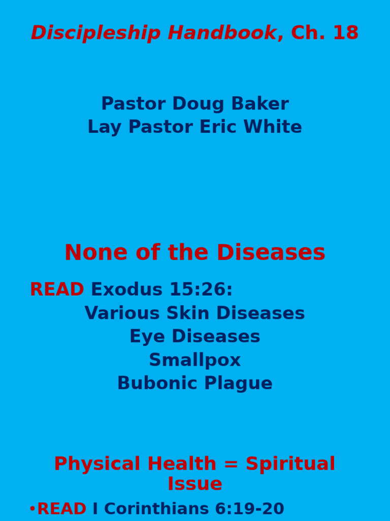 Discipleship Handbook, Ch. 18 | PDF | Fat | Saturated Fat