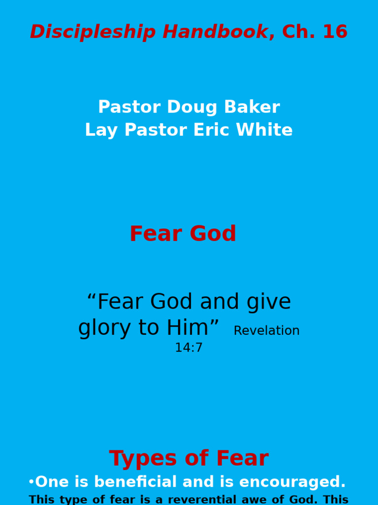 Discipleship Handbook, Ch. 16 | PDF | Prayer | God