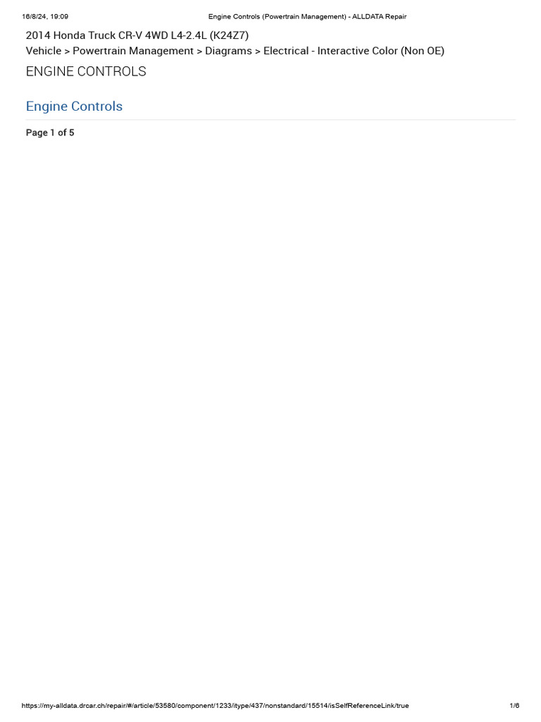 Engine Controls (Powertrain Management) - ALLDATA Repair | PDF | Vehicles | Automotive Industry