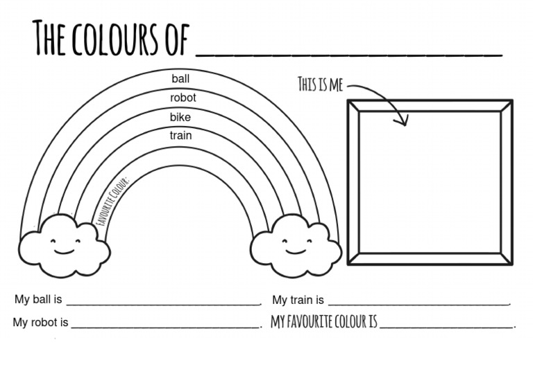 T T 13154 Colours of Me Worksheet | PDF