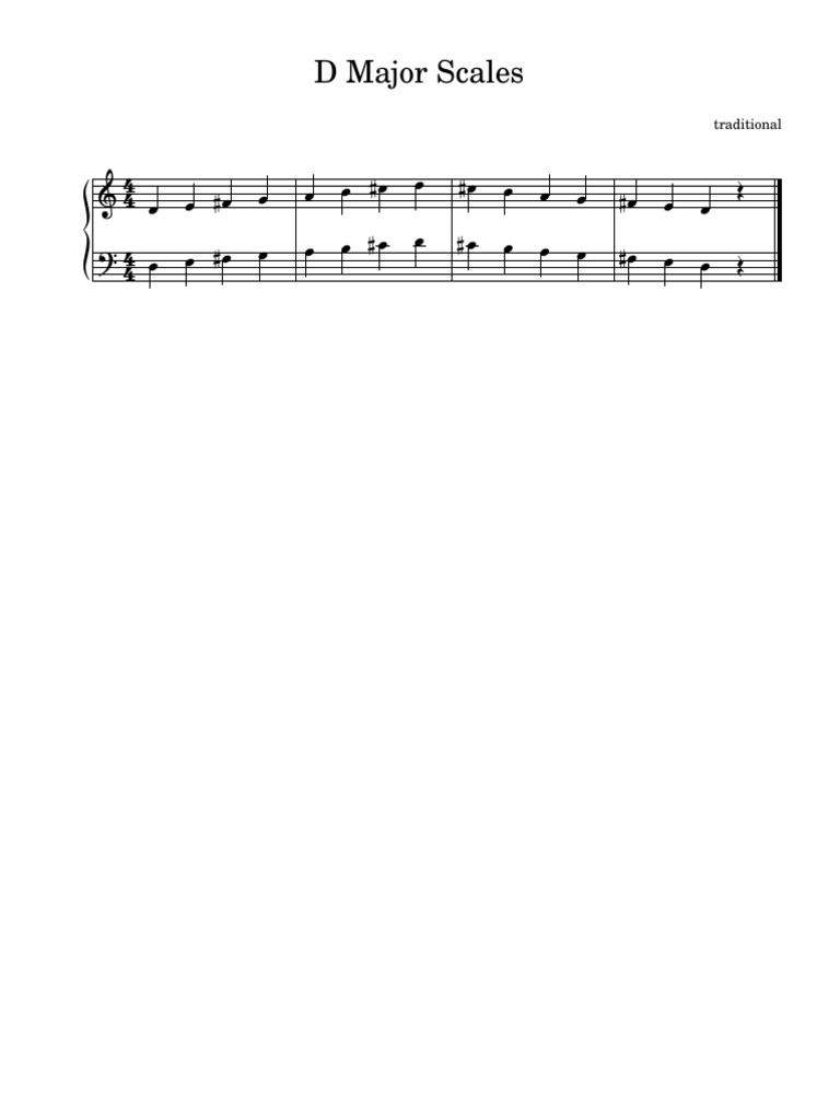 D Major | PDF