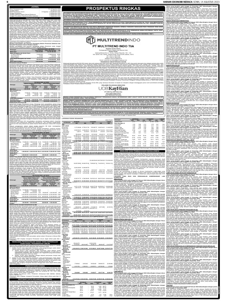 S - MTI - Prospektus Ringkas | PDF