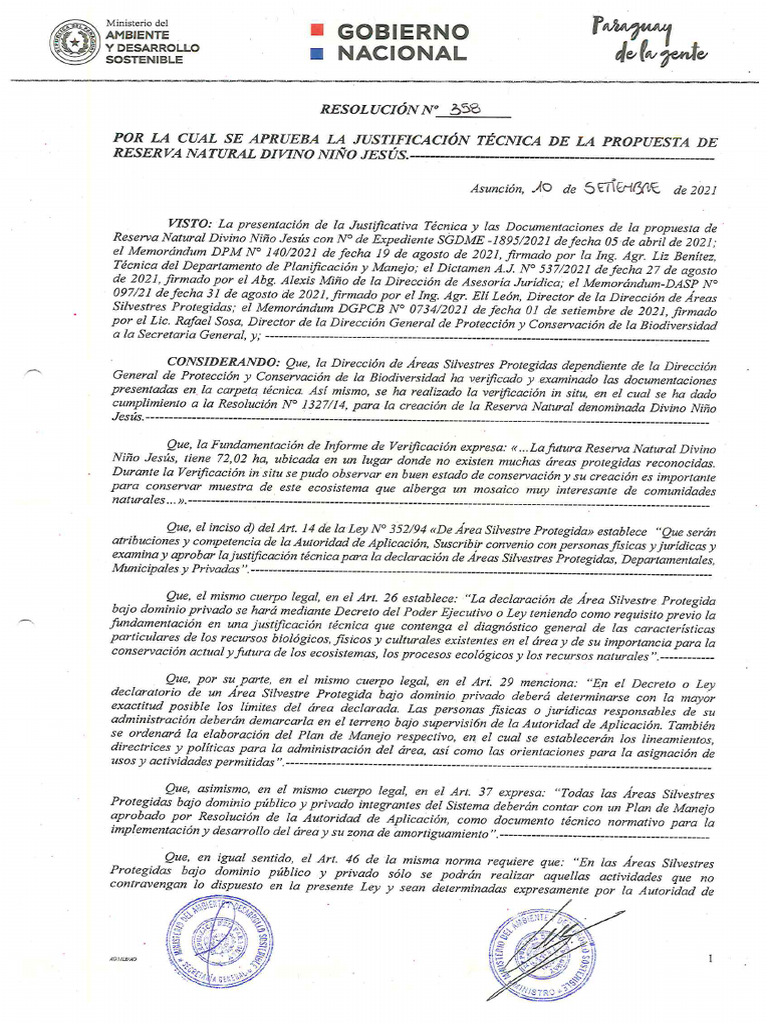 Resolucion #358 | PDF