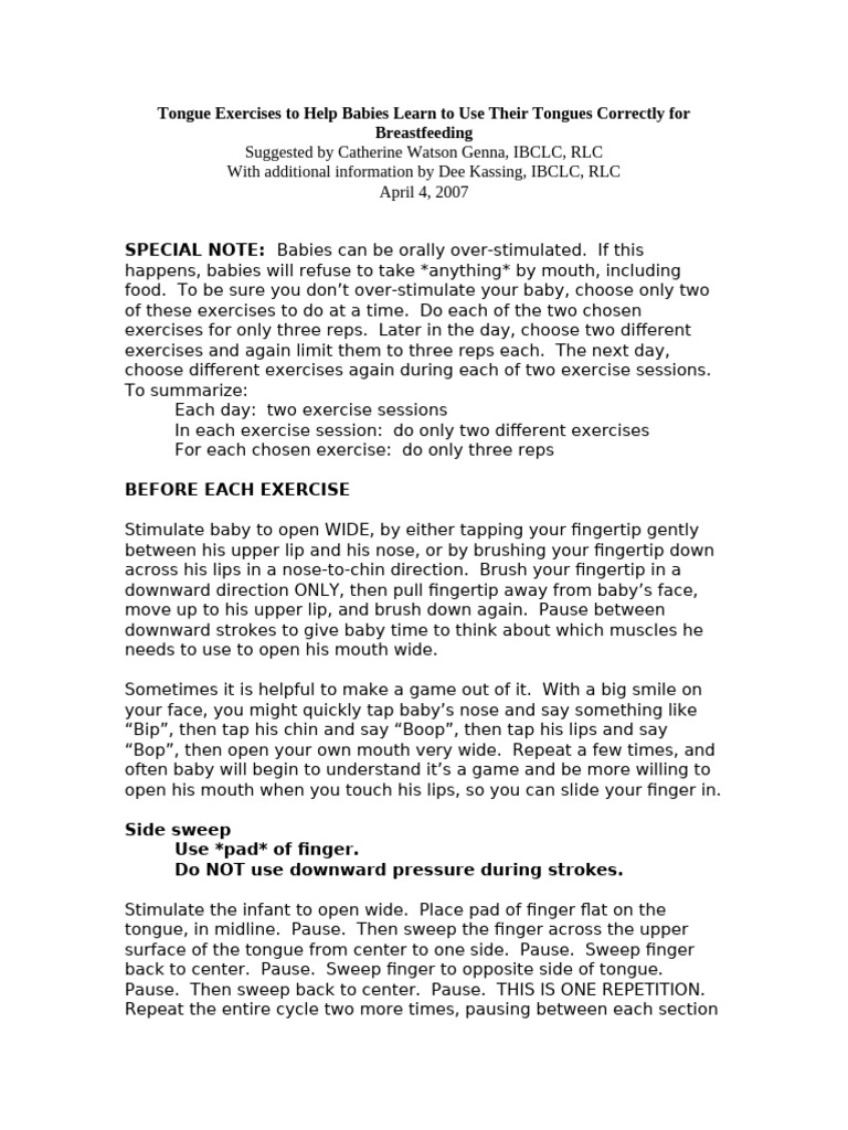 Tongue Exercises Pdf Finger Tongue