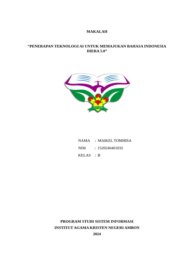 Makalah Uas Bindo | PDF