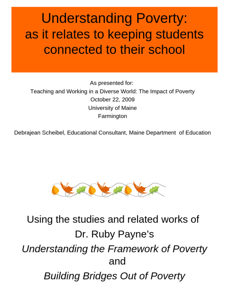 Poverty Ruby Payne | PDF | Poverty | Poverty & Homelessness