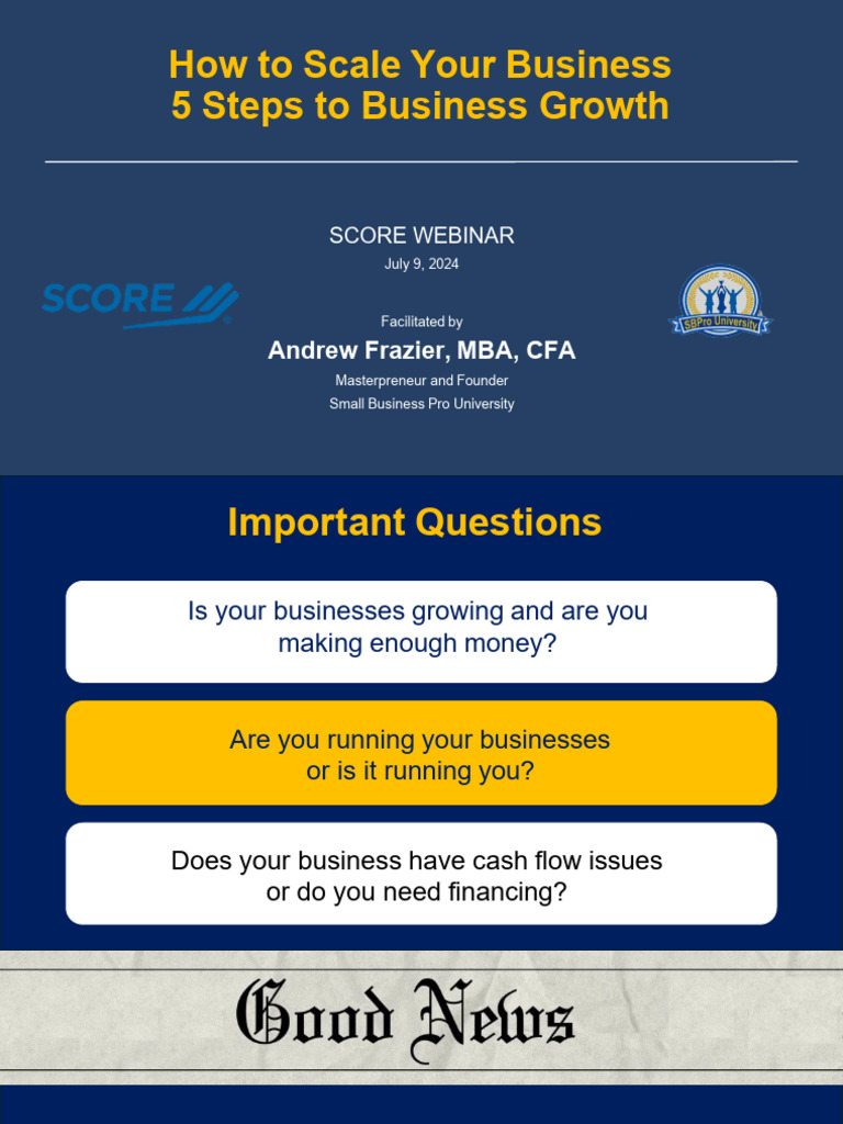 How To Scale Your Business | PDF | Leadership | Marketing