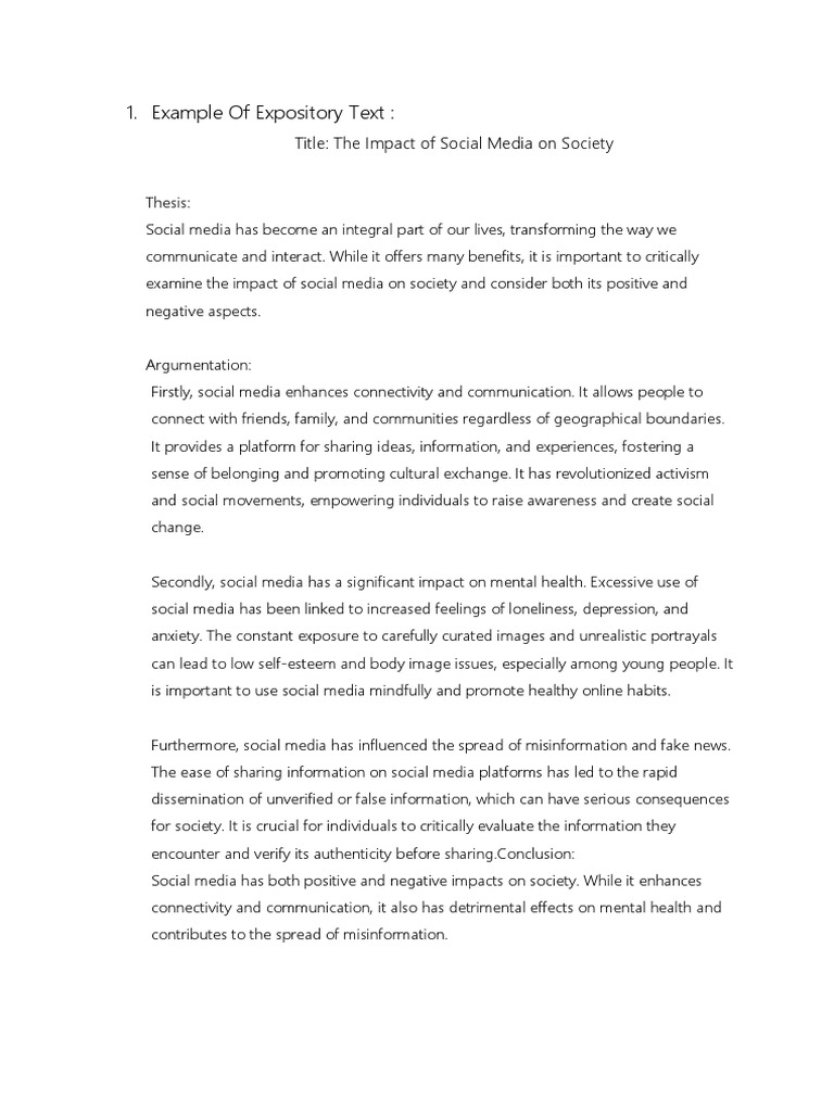 Example of Expository Text | PDF