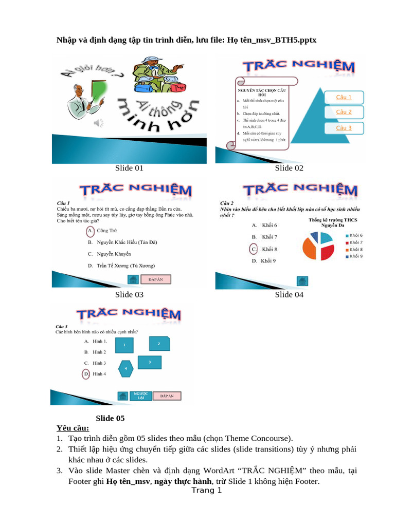 Bai TH Powerpoint 5 | PDF