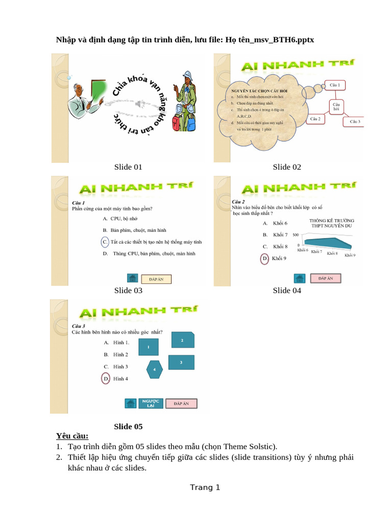 Bai TH Powerpoint 6 | PDF
