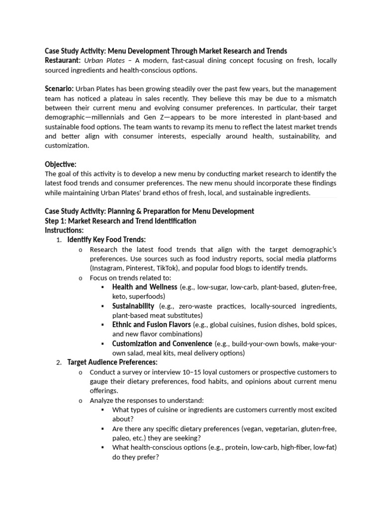 Banquet and Catering Case Study Activity | PDF | Menu | Meal