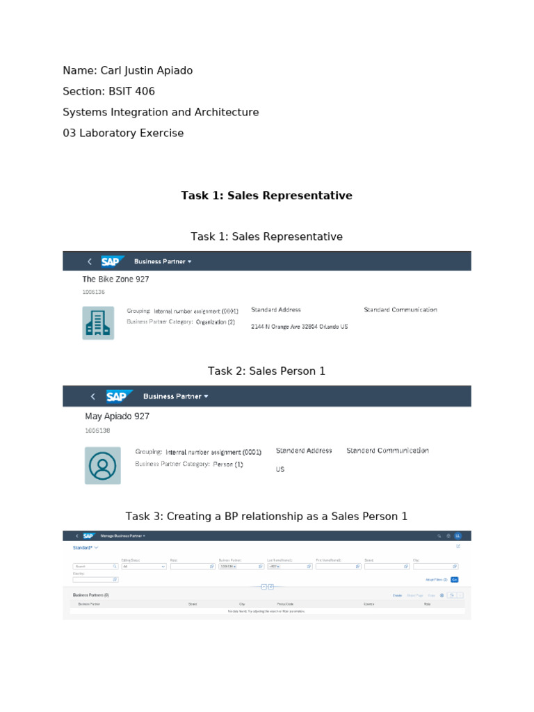 Apiado - Carl Justin - 03 Laboratory Exercise 1 - SIA - BSIT 406 | PDF