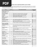 COREQ 32 Item Checklist | PDF | Focus Group | Qualitative Research