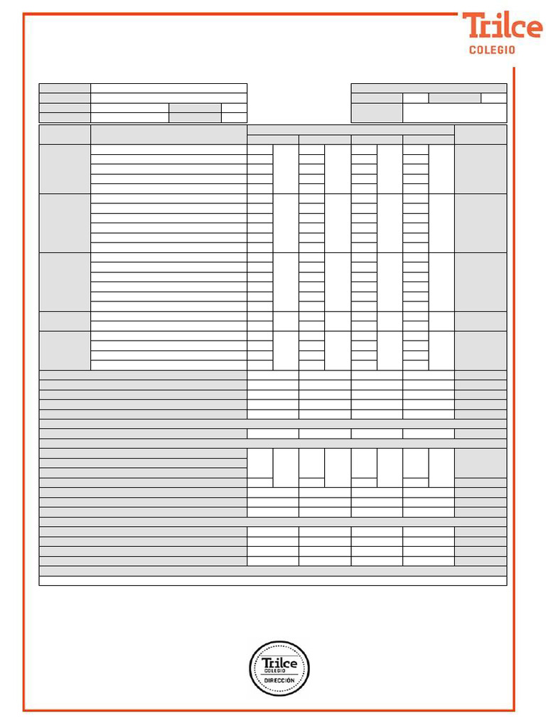 Informe de Mis Progresos - 2024: Áreas Competencias Bimestre PF I II III IV | PDF | Educación ...