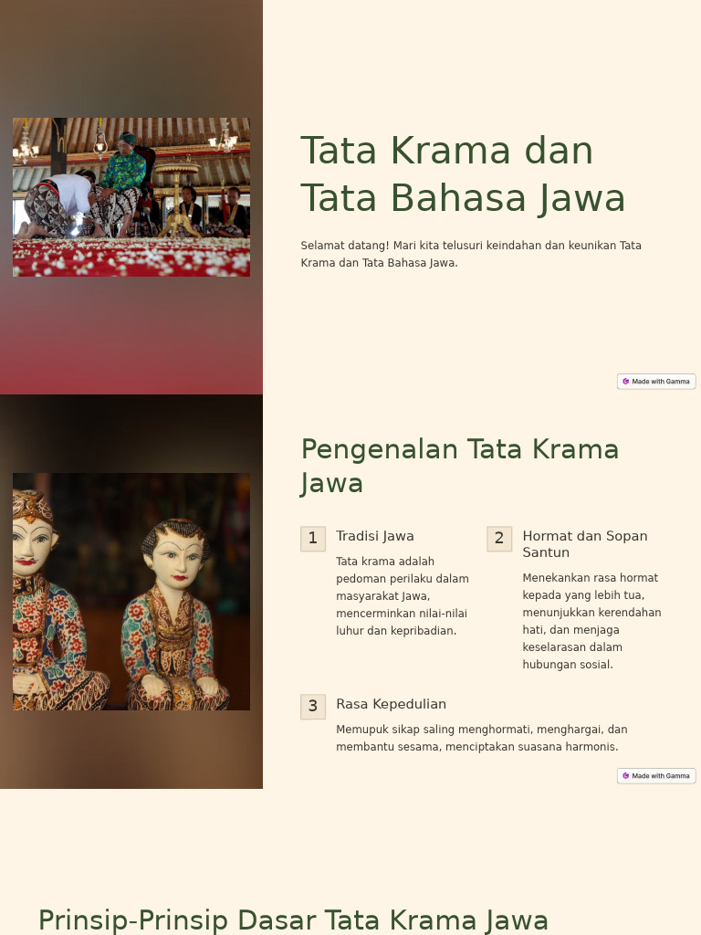 Tata Krama Dan Tata Bahasa Jawa | PDF
