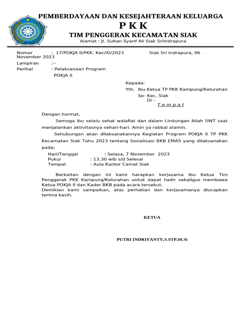 Pelaksanaan Program POKJA 2 | PDF