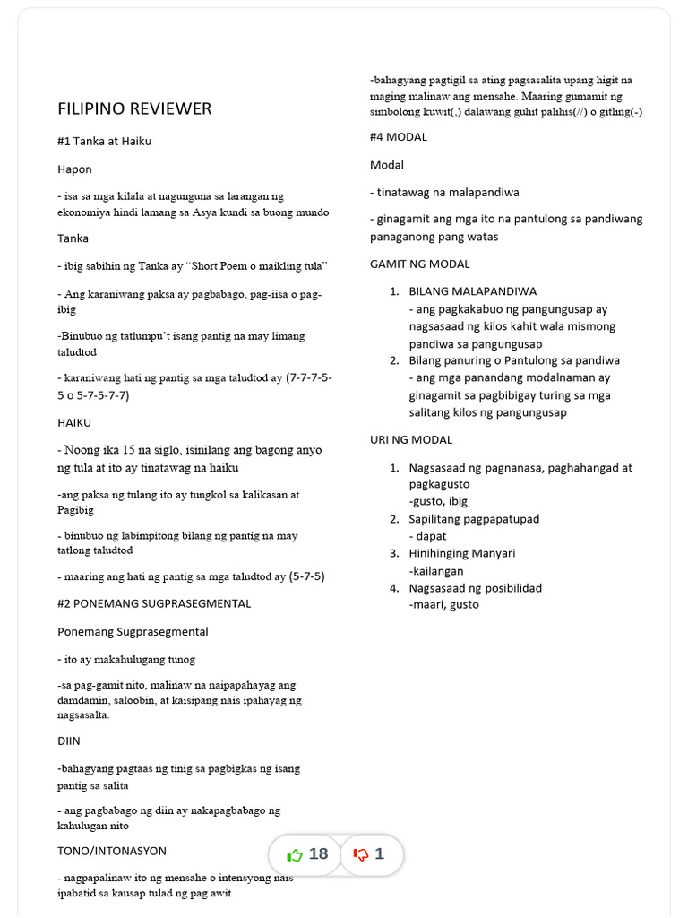 Filipino 9 Second Quarter Compress | PDF