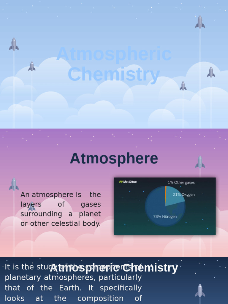 Atmospheric Chemistry Overview | PDF | Atmosphere | Chlorofluorocarbon