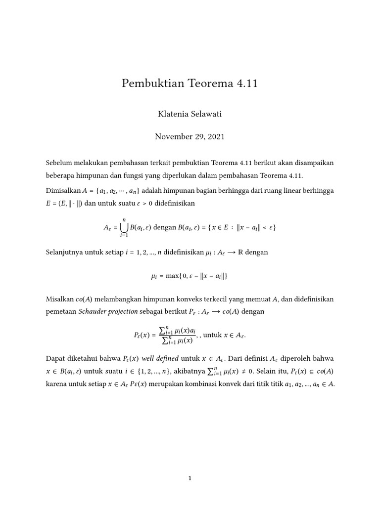 Teorema 4 11 Teorema Brouwer Schauder Dan Monch | PDF Teorema 4 11 Teorema Brouwer Schauder Dan Monch | PDF