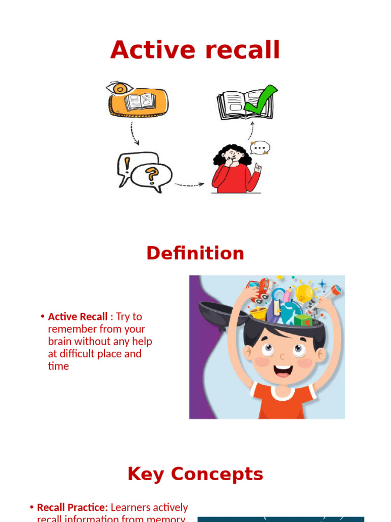 Active Recall Techniques for Learning | PDF