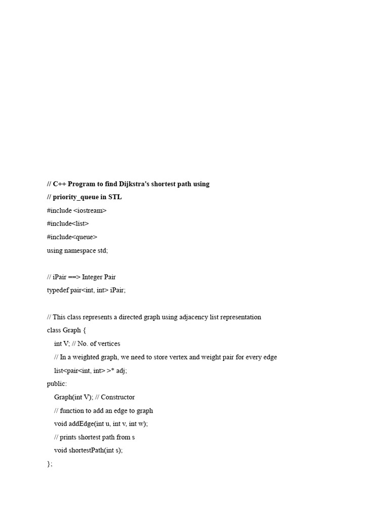 Dijkstra Program | PDF | Pointer (Computer Programming) | Vertex (Graph Theory)