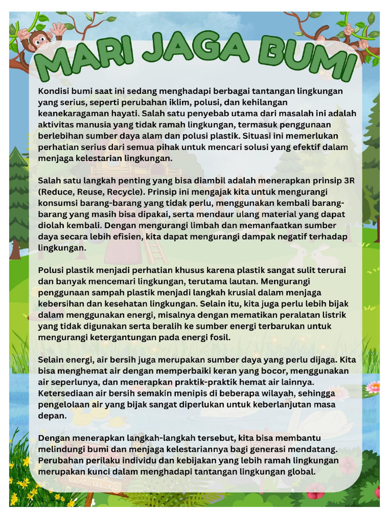 Poster Jaga Bumi | PDF