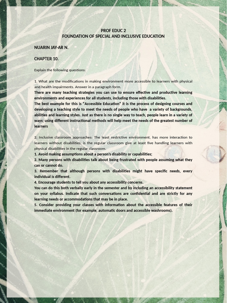 PROF EDUC 2 CHAPTER 10-WPS Office | PDF