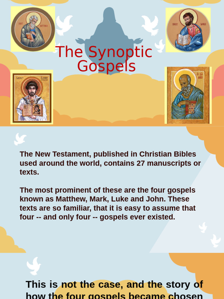Synoptic Gospels | PDF | Gospels | Jesus