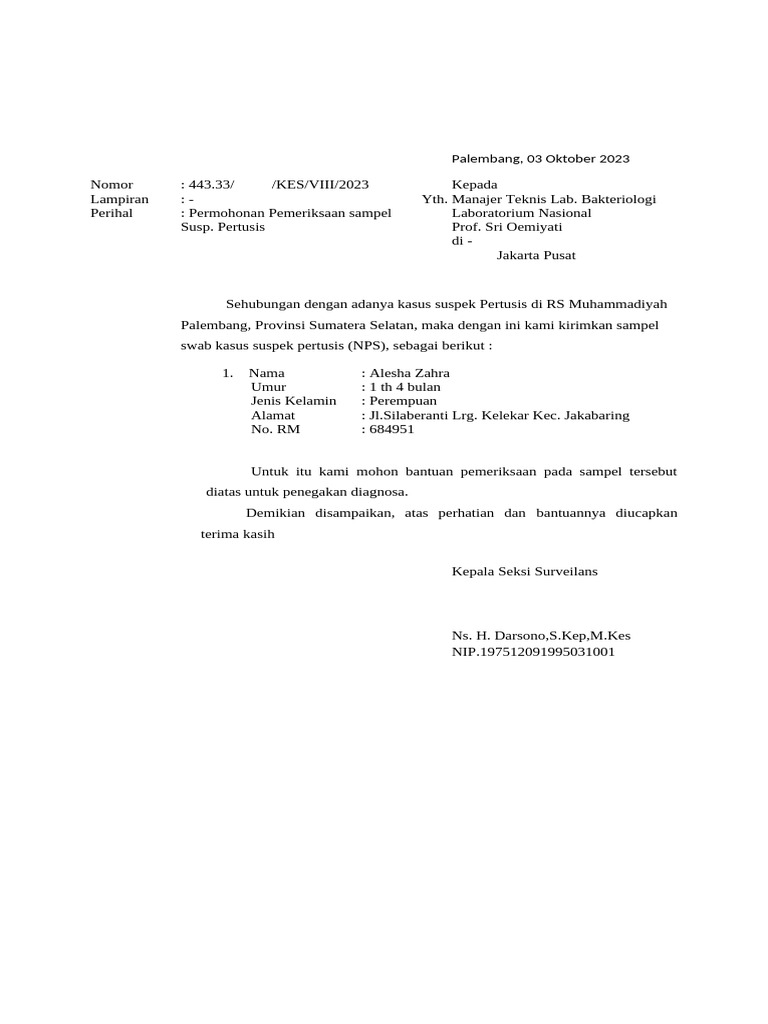 PENGANTAR SPES PERTUSIS Aliya | PDF