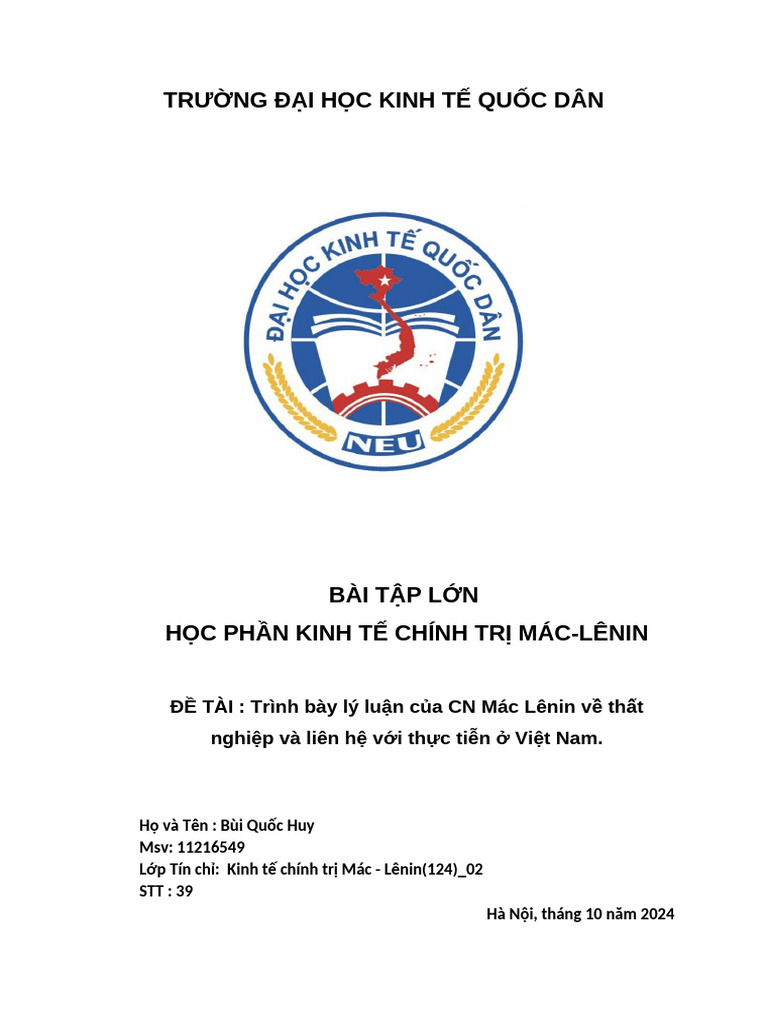 Bài Tập Lớn Ktct | PDF