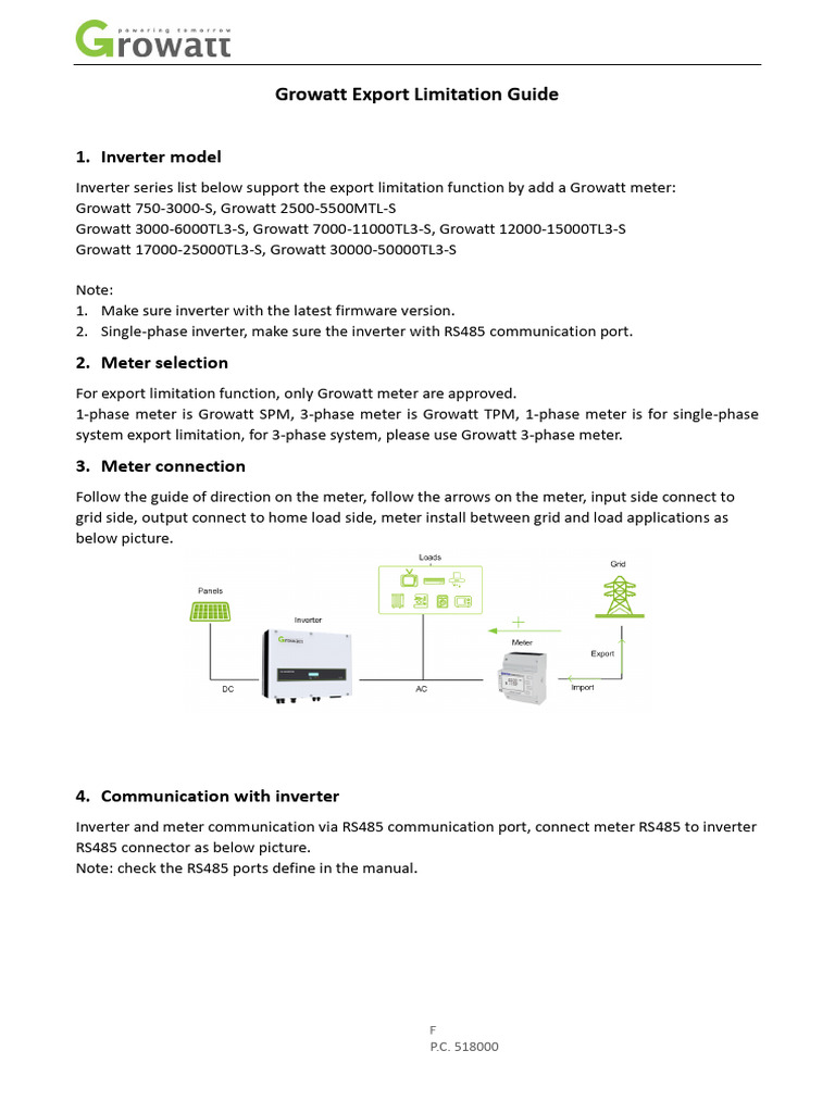Growatt Export-Limitation-Guide ENG | PDF | Power Inverter | Computer Hardware