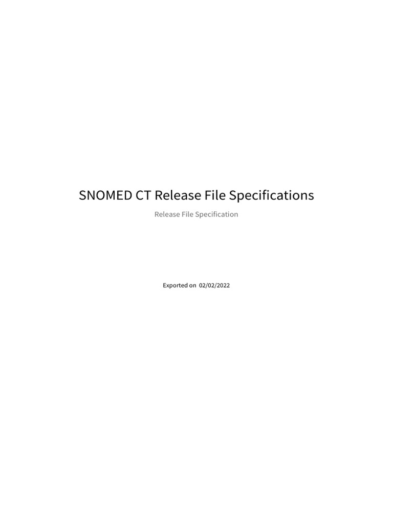 SNOMED CT Release File Guide | PDF | File Format | Concept
