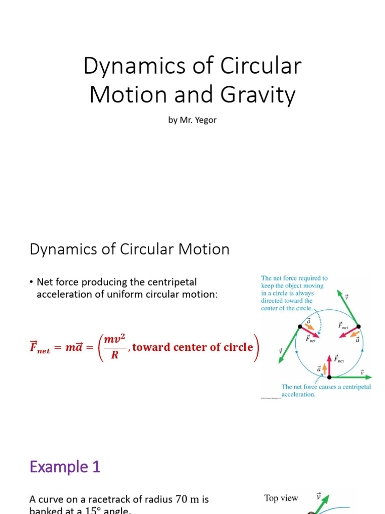 A2 Dynamics 4 Circular Motion and Gravity Homework | PDF | Orbit ...