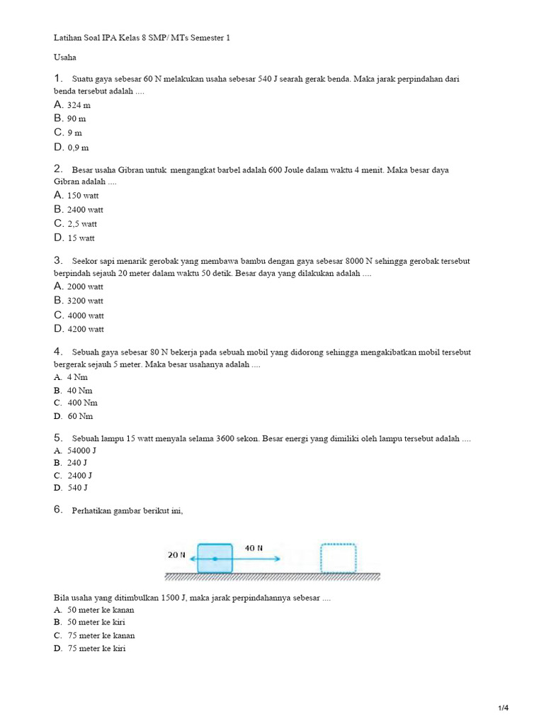 Soal PAS Kelas 8 | PDF