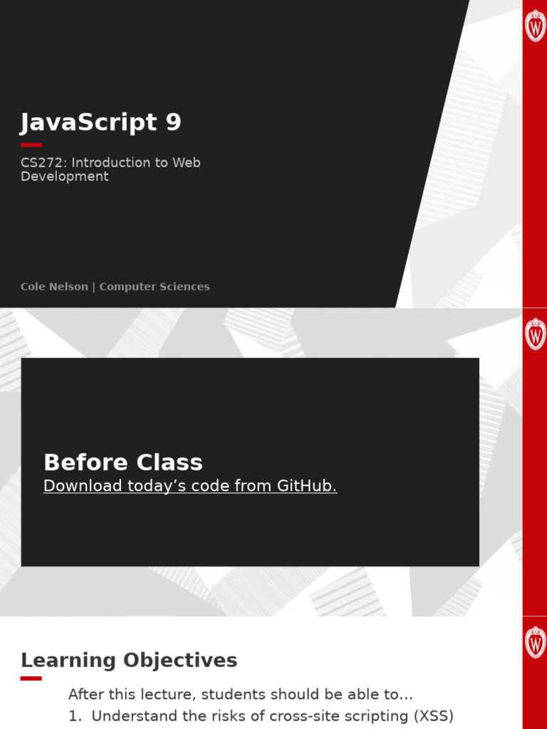 lec19_js9 (1) | PDF | Regular Expression | Document Object Model