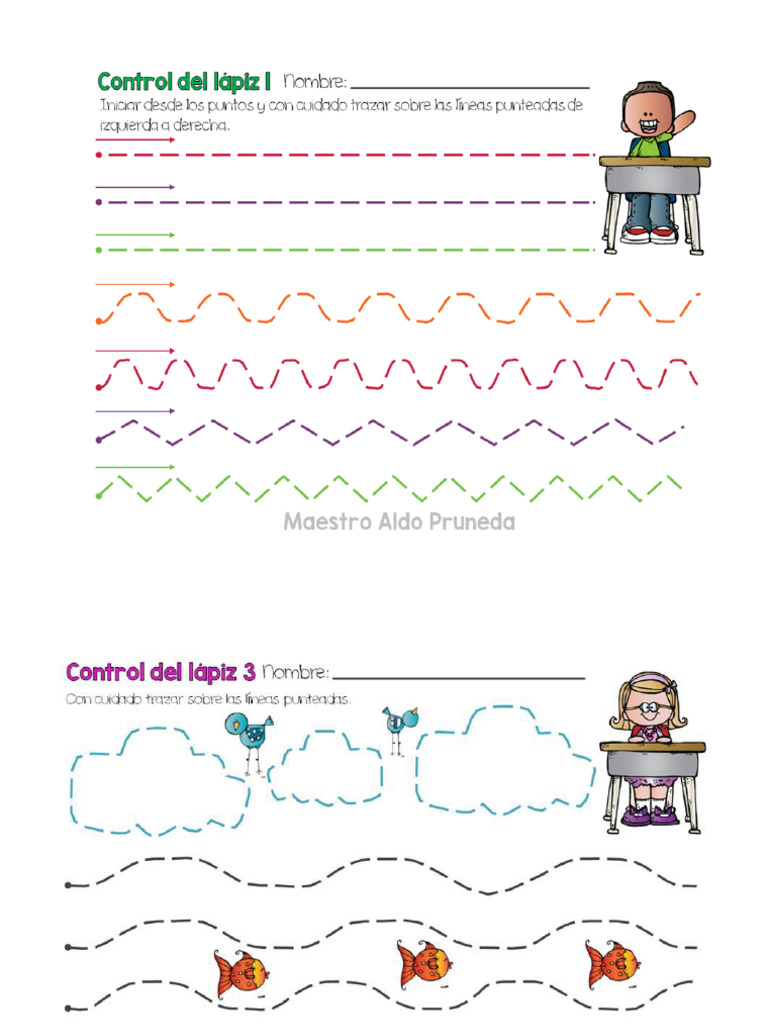 Actividades de Motricidad Preescolar | PDF