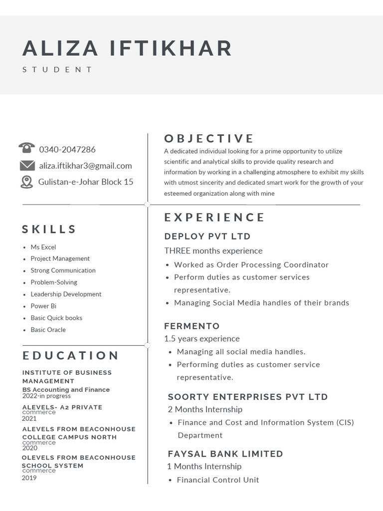 Aliza Iftikhar | PDF