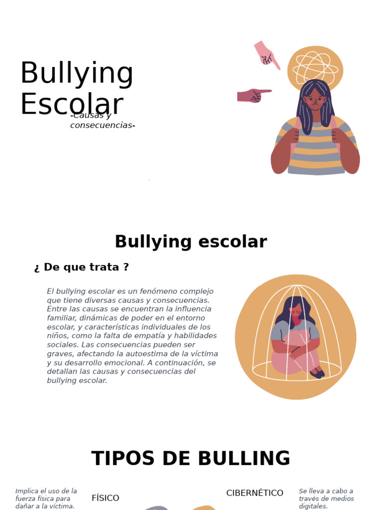 Causas y Consecuencias del Bullying Escolar | PDF