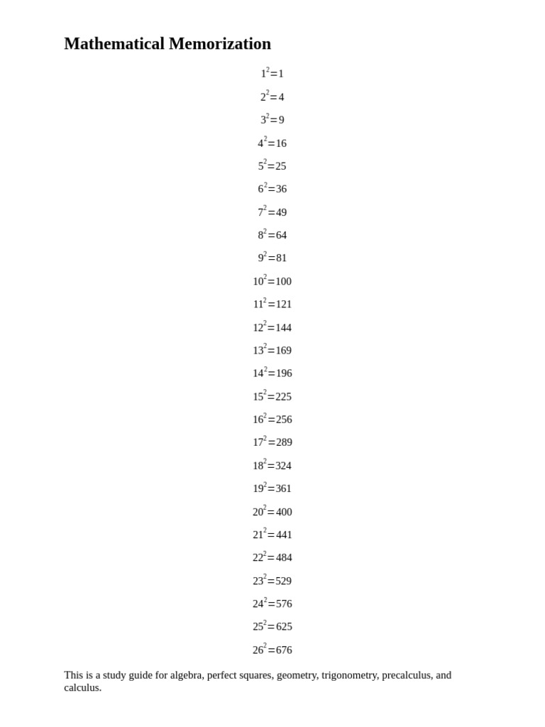 Math Cheat Sheet To Simplicity | PDF | Mathematical Concepts | Abstract ...