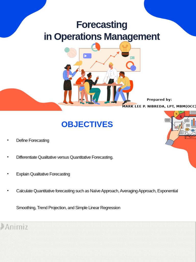 LESSON 2 FORECASTING in Operations Management | PDF | Forecasting | Linear Regression