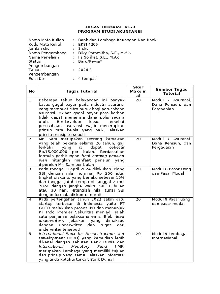 Perhitungan Formula Diskonto Murni Pdf