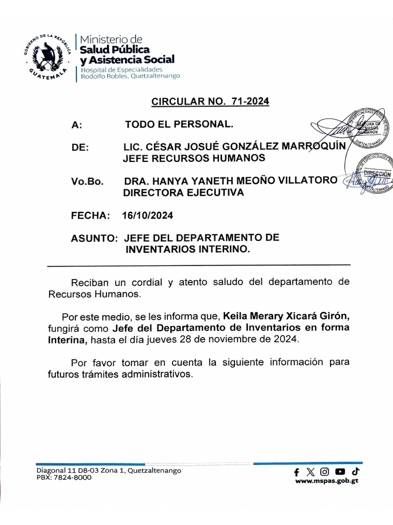 Circular No. 71-2078 | PDF