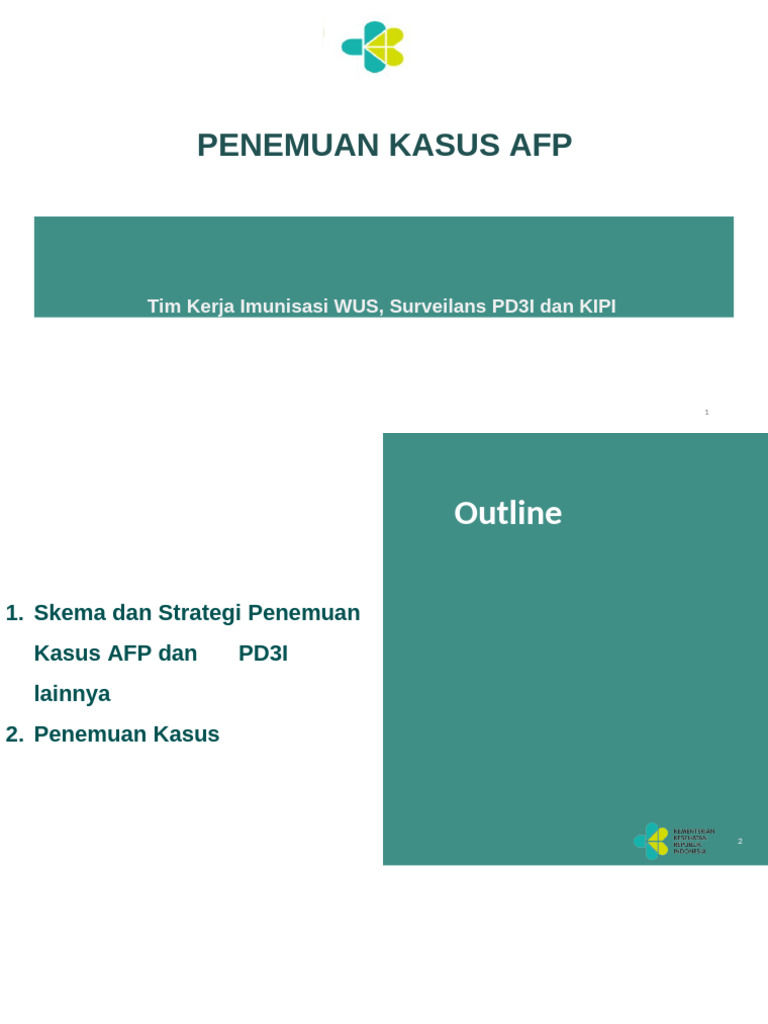 Strategi Penemuan Kasus AFP dan PD3I | PDF