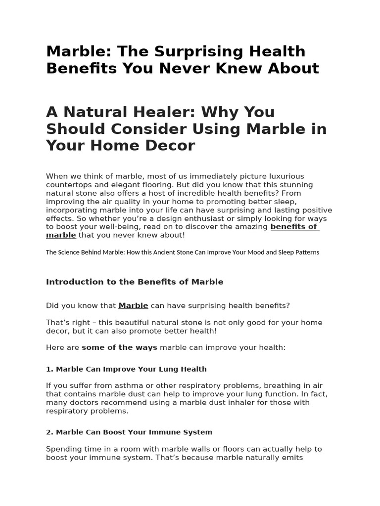 Marble | PDF | Marble | Calcium