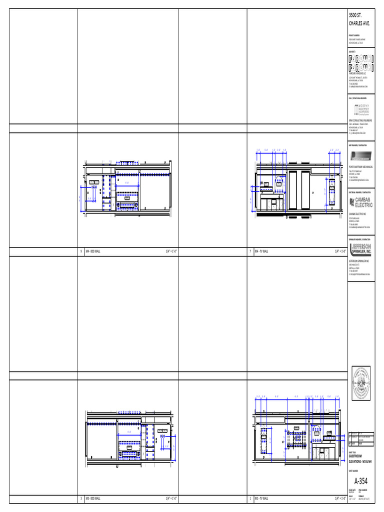 A-354 - Guestroom Elevations - m3 & m4 | PDF