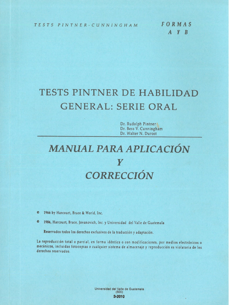 Manual Pintner Cunninham | PDF