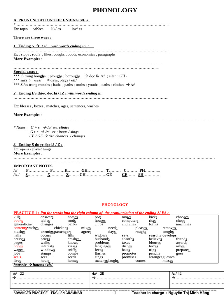 3A. Phonetics KEY | PDF