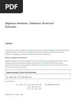 Class 10 Polynomial Identities Guide | PDF