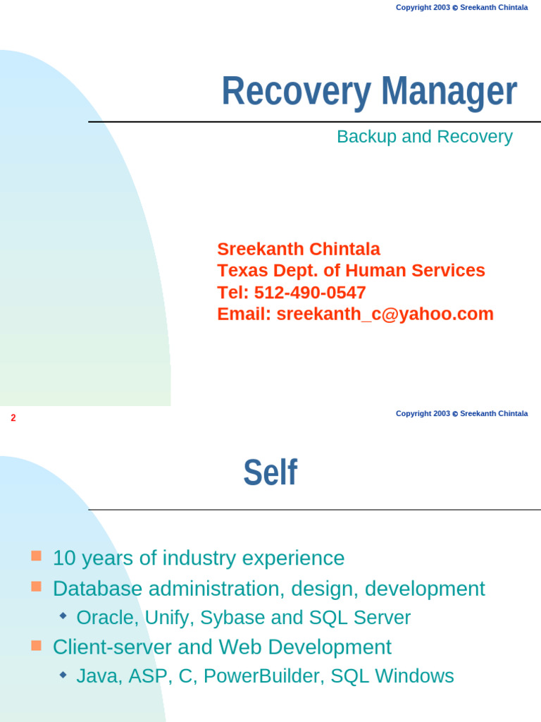 RecoveryManager Slides | PDF | Backup | Databases